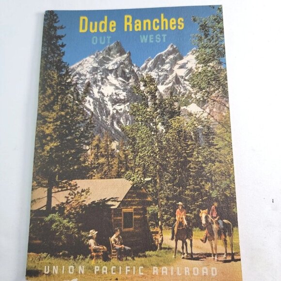 Office | 1947 Union Pacific Railroad Guide Dude Ranch Maps Routes Stops ...